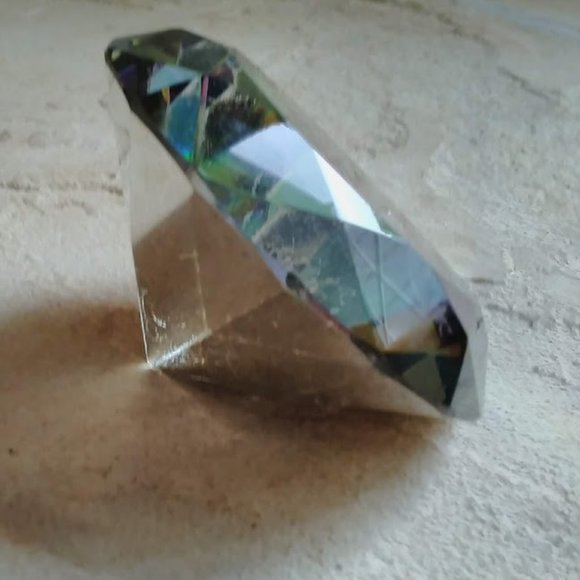 Jewelry | Large Glass Diamond | Poshmark